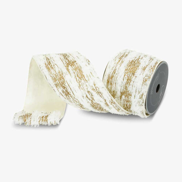 White Golden Fleece Ribbon | Fancy Face Designs– FancyFace Designs