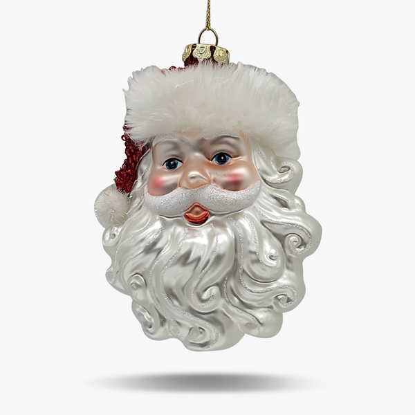 Santa Claus Glass Ornament | Fancy Face Designs– FancyFace Designs