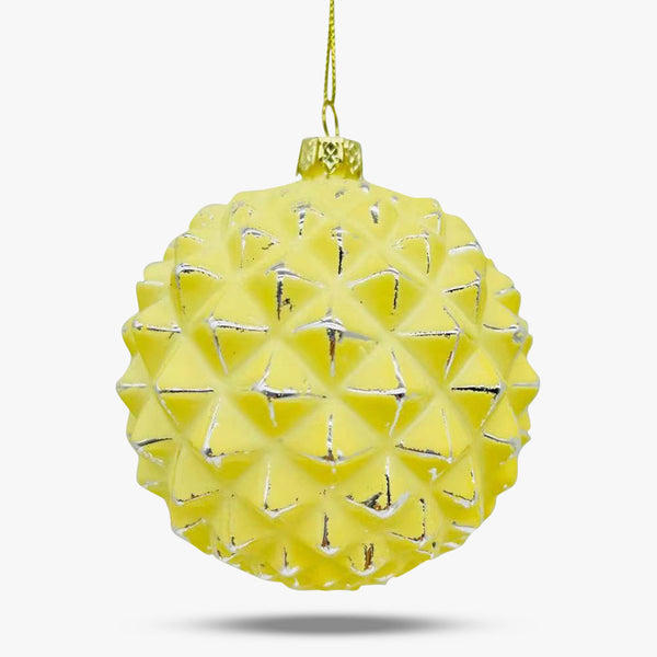 Pineapple Yellow Glass Ball Ornament | Fancy Face Designs– FancyFace ...